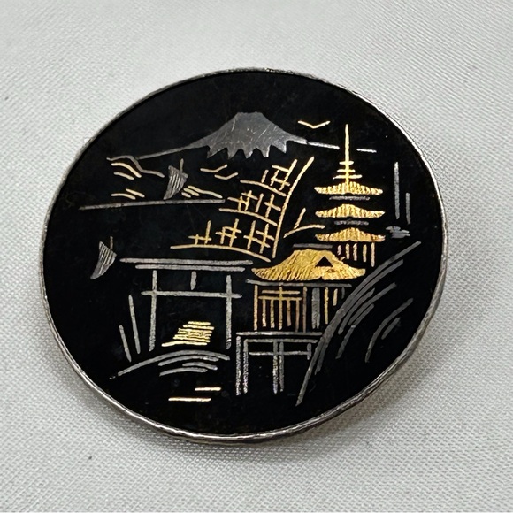 Amita Japan | Jewelry | Vintage Sterling Amita Japan Asian Landscape ...